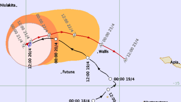 Tropical Cyclone Amos born as Tonga’s strong wind warning remains in ...