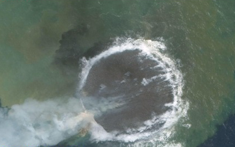 Undersea volcanic eruption creates new Tongan island - Kaniva Tonga News