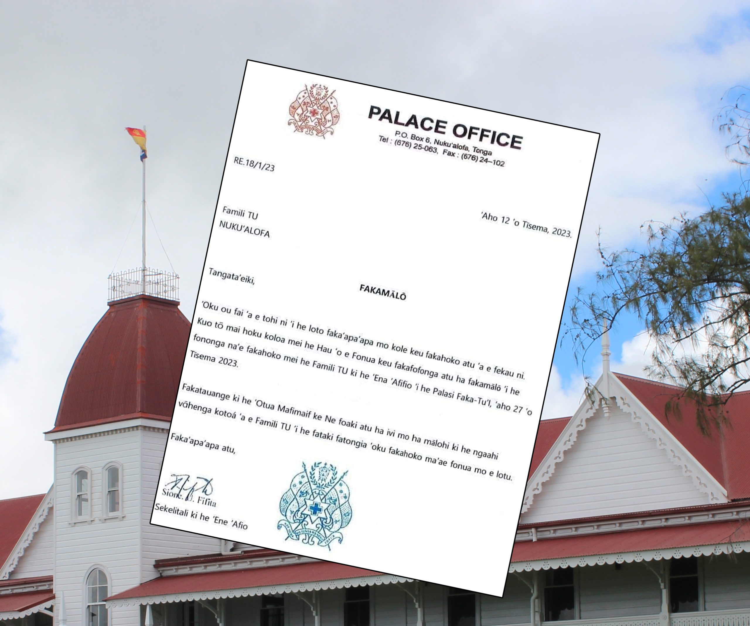 Purported Royal Palace letter mocked for using dates that have not ...
